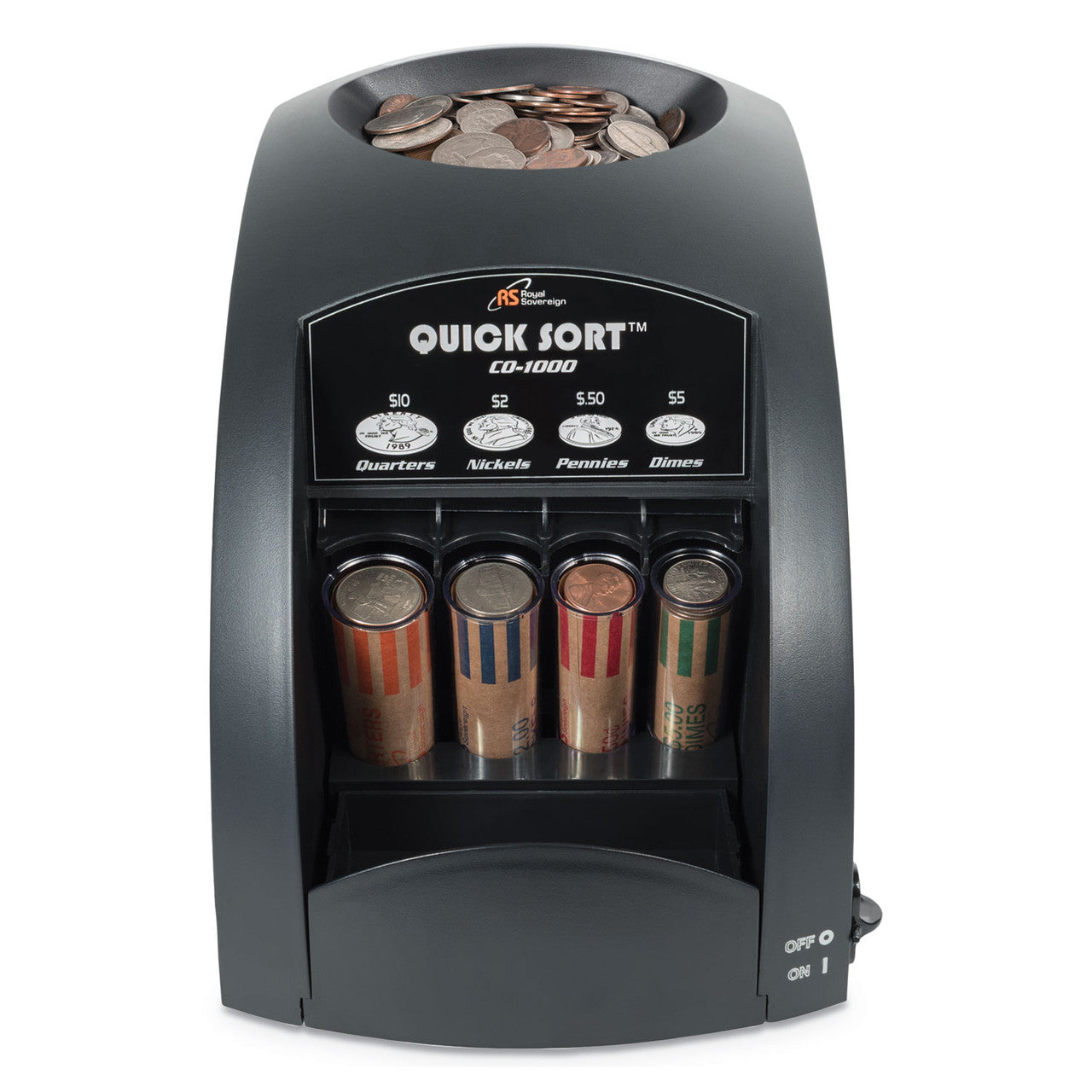 Royal Sovereign Quick Sort CO-1000 One-Row Coin Sorter | Supplies ...