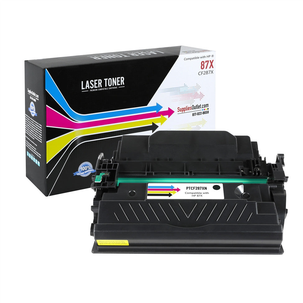 Compatible HP 87X (CF287X) Black High Yield Toner Cartridge - 18,000 P ...