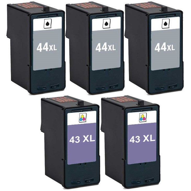 Remanufactured Lexmark 43XL & 44XL Ink Cartridge (All Colors ...