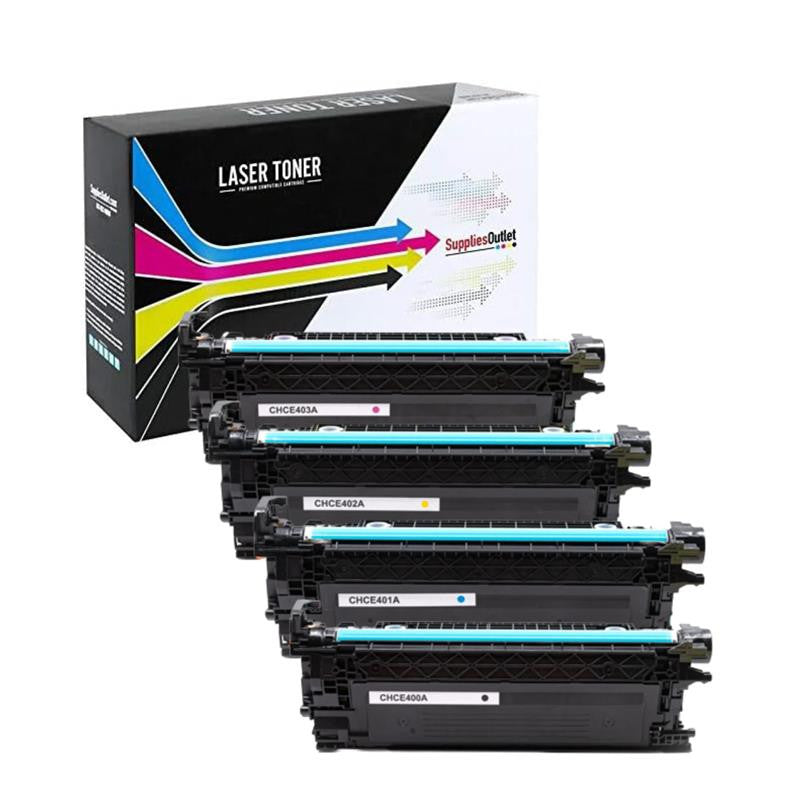 Compatible HP 507A (All Colors) Toner Cartridge - Black 5,500 - Color ...