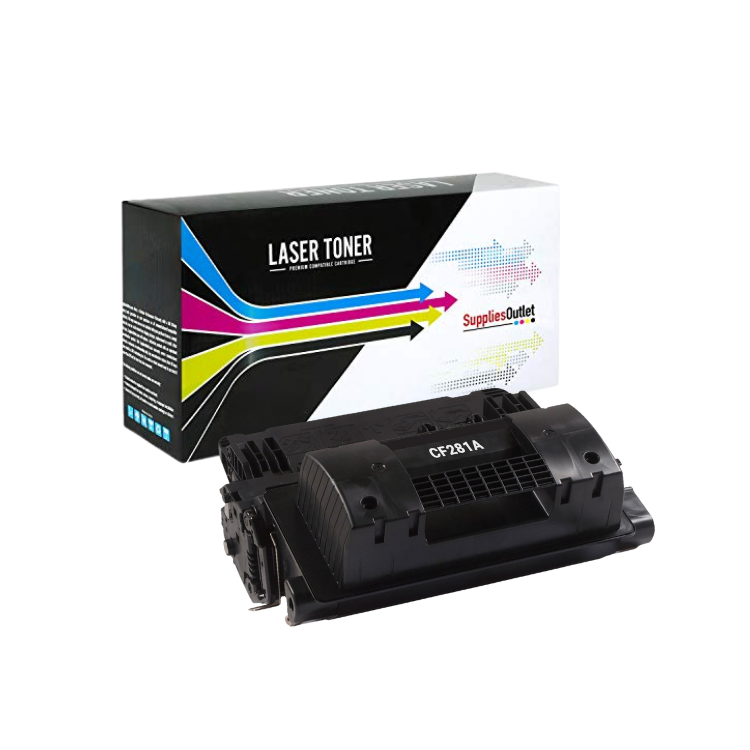 Compatible HP 81A (CF281A) Black Toner Cartridge - 10,500 Page Yield ...